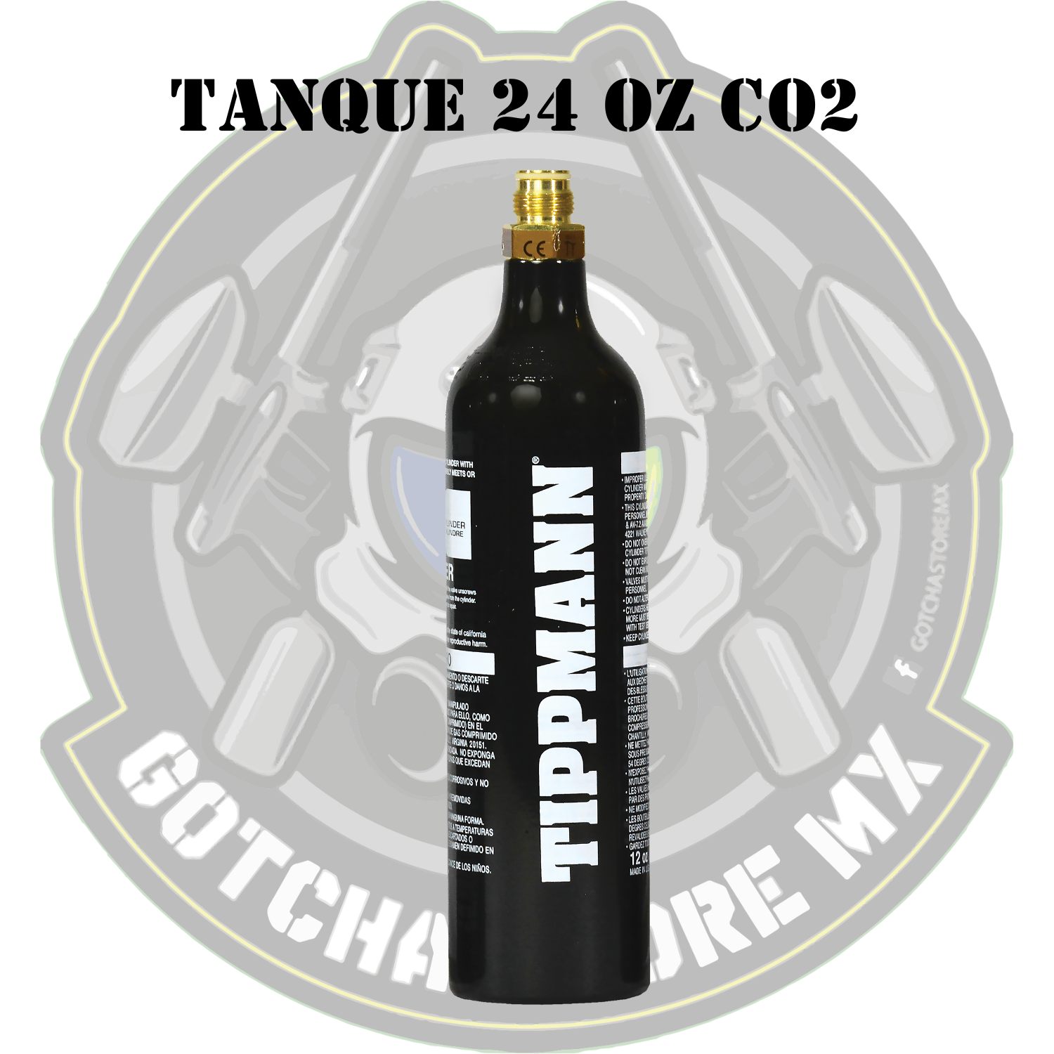 Tanque de Co2 24oz - GotchaStoreMexico